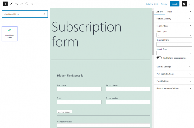 Jetformbuilder Conditional Visibility Settings Overview Crocoblock
