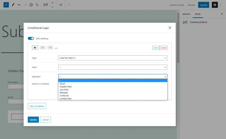 Jetformbuilder Conditional Visibility Settings Overview Crocoblock