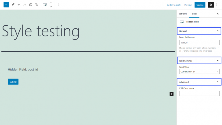 JetFormBuilder: Hidden Field Overview | Crocoblock
