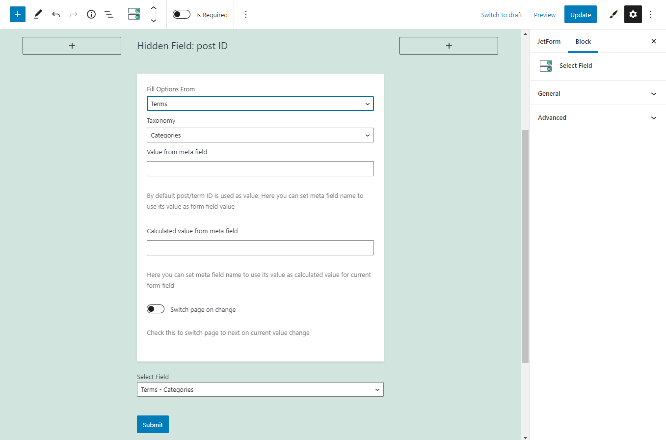 Jetformbuilder Plugin Multi Optional Field Source Settings Crocoblock