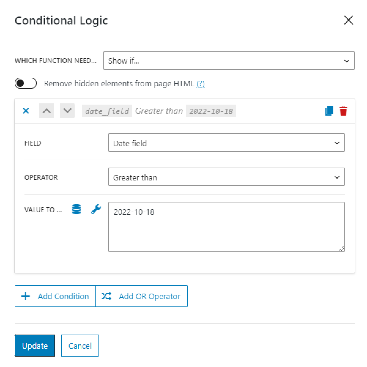 Conditional Visibility Settings Overview — JetFormBuilder | Crocoblock