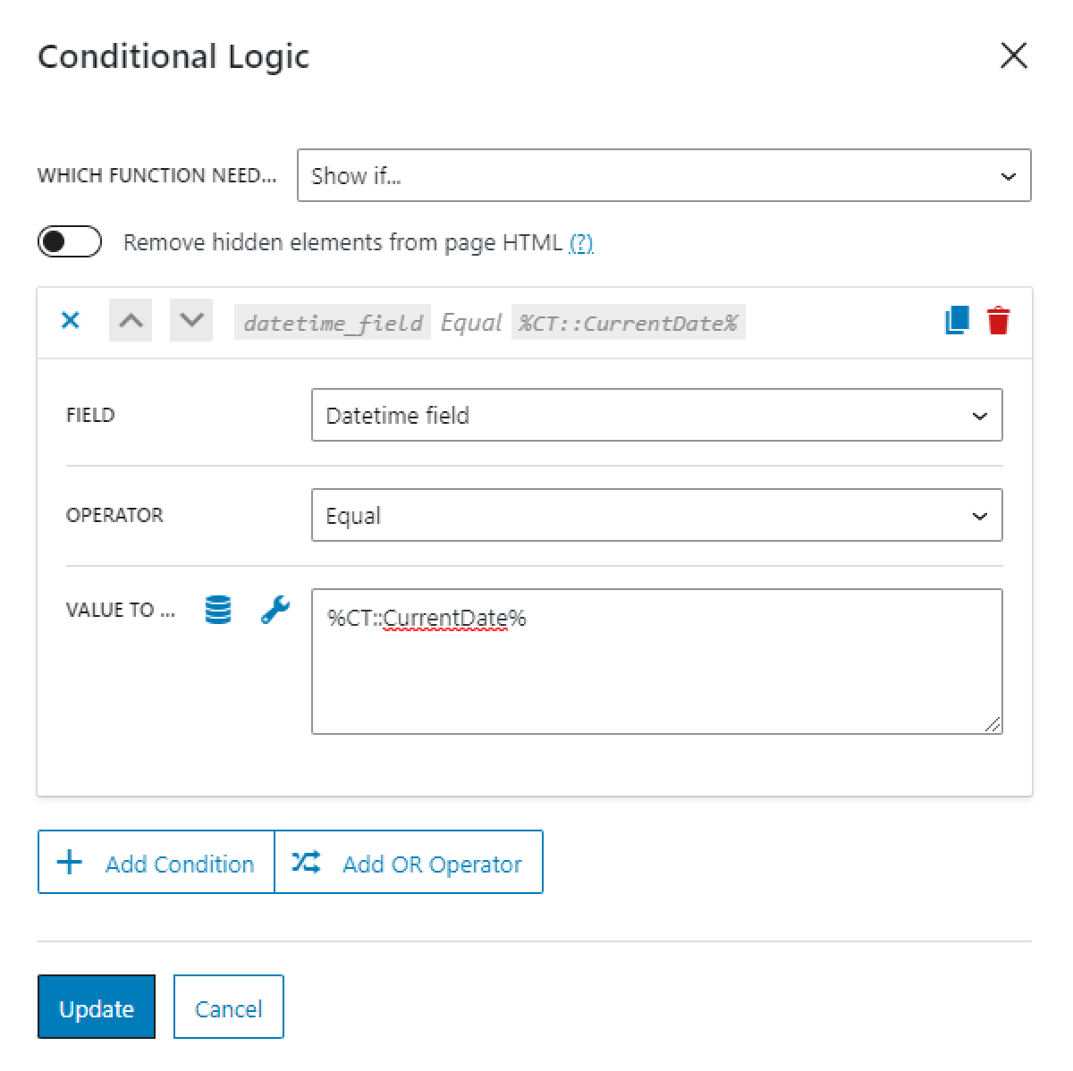 Conditional Visibility Settings Overview — JetFormBuilder | Crocoblock