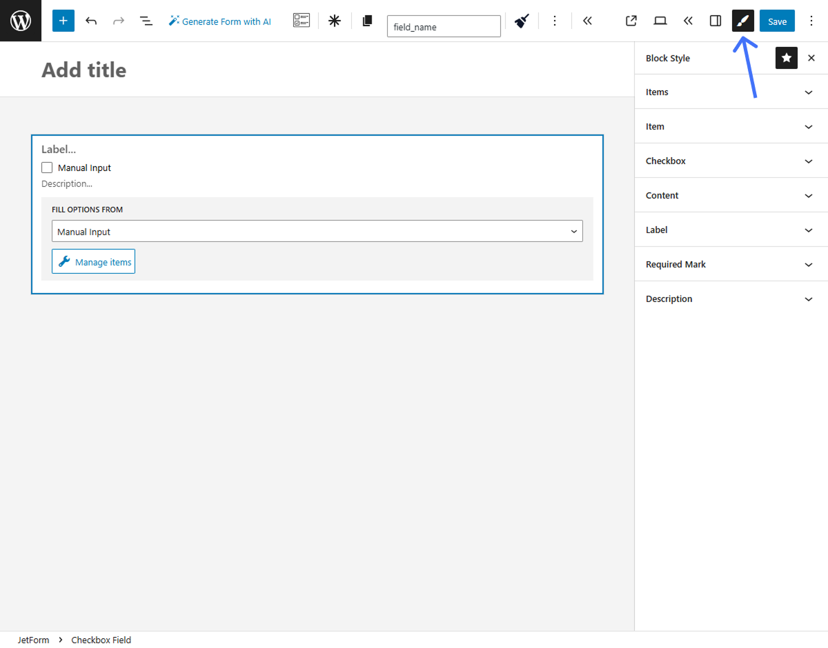 WordPress Checkbox Field Overview — JetFormBuilder | Crocoblock