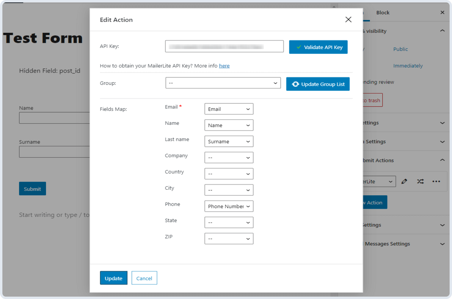 MailerLite Action – JetFormBuilder Pro Addon | Crocoblock