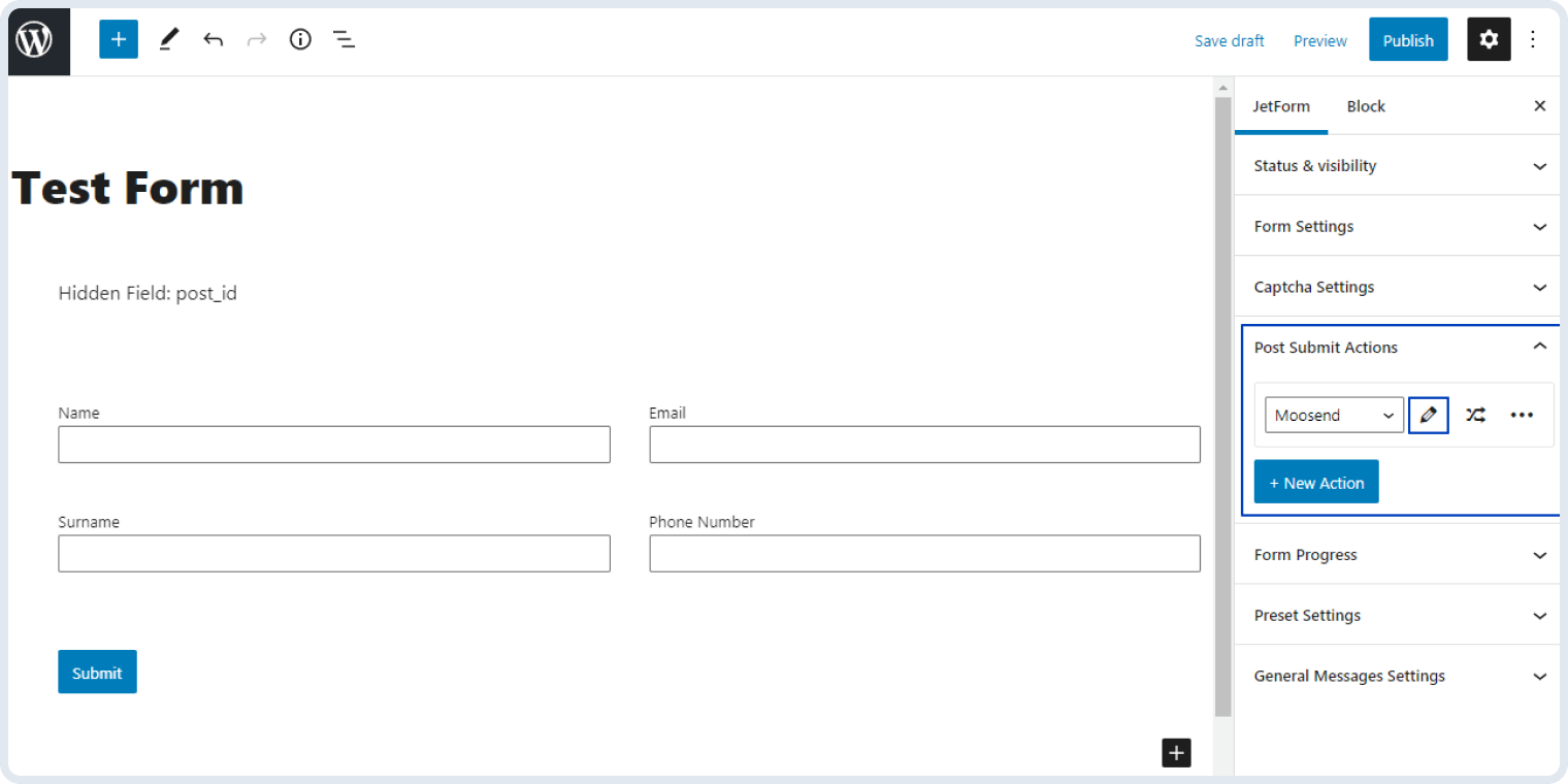 Moosend – JetFormBuilder Pro Addon | Crocoblock
