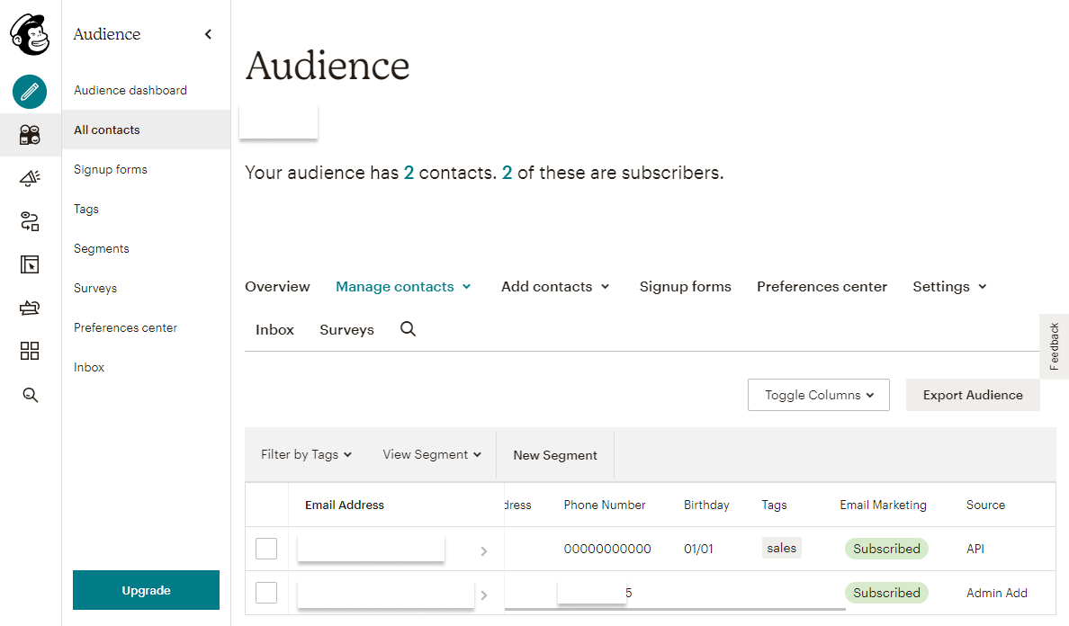 How To Create A Mailchimp Subscribe Form Formbuilder