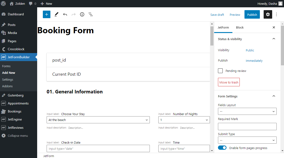 JetFormBuilder Plugin: WordPress Booking Form Creation | Crocoblock