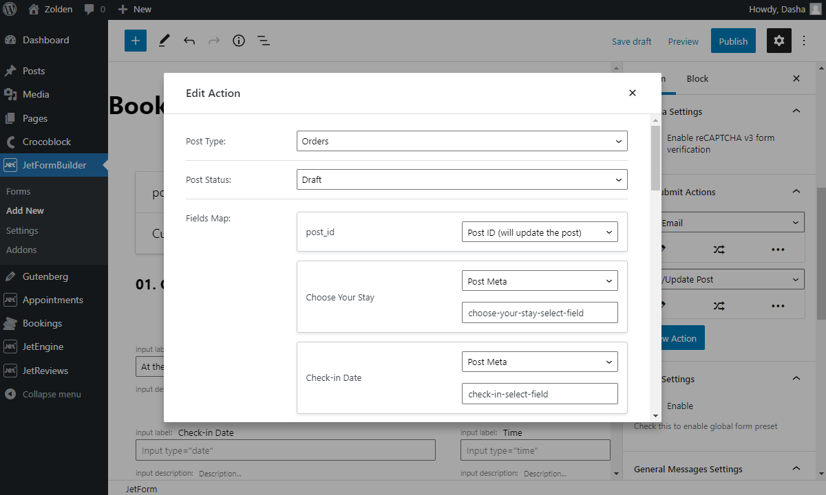 JetFormBuilder Plugin: WordPress Booking Form Creation | Crocoblock