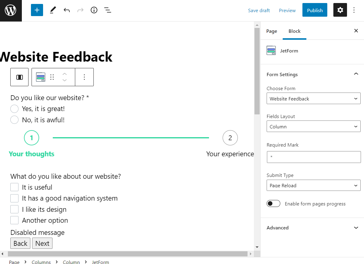 JetFormBuilder Plugin: Building a WordPress Multi-Step Form | Crocoblock