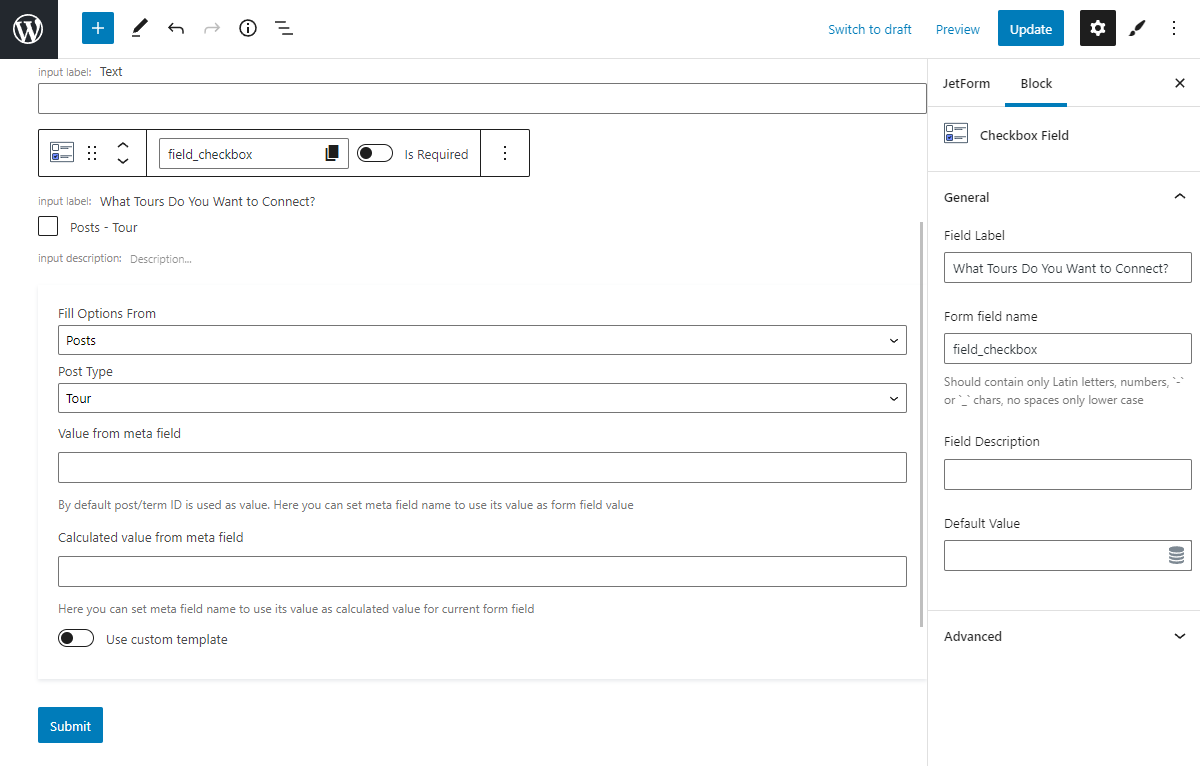 JetFormBuilder: Connecting WordPress Related Items with Post Submit ...