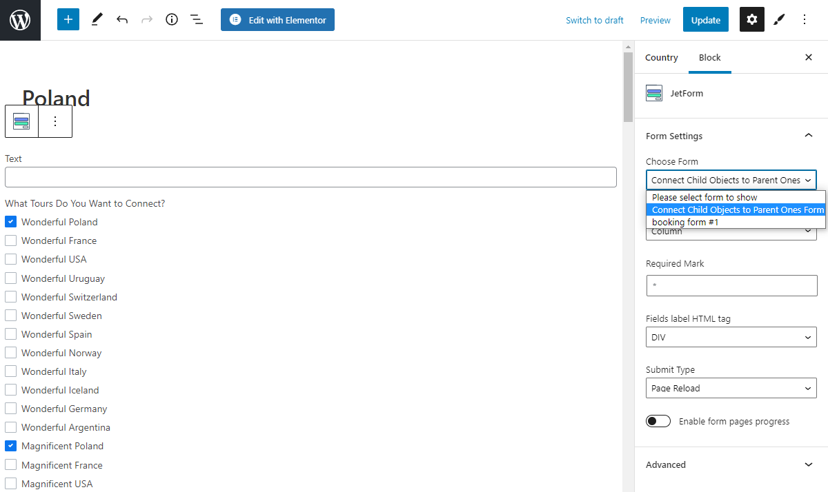 JetFormBuilder: Connecting WordPress Related Items with Post Submit ...