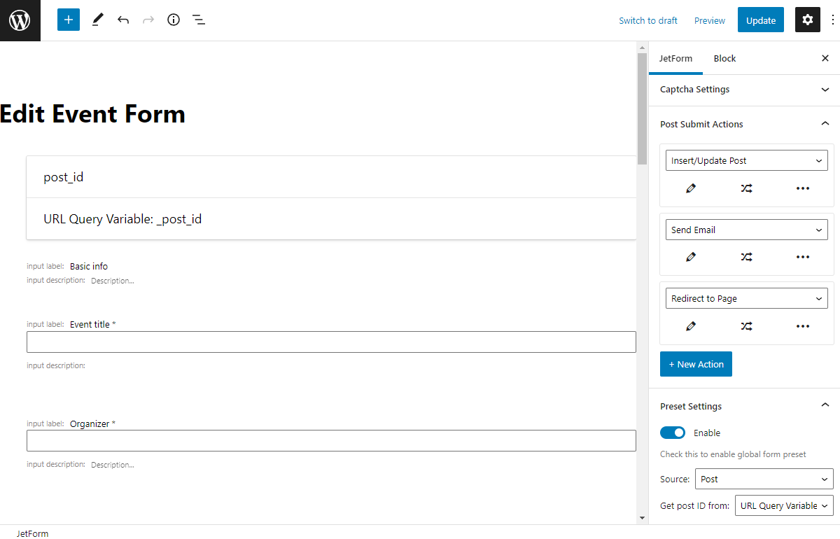 Jetformbuilder Wordpress Front End Post Submission Form Crocoblock