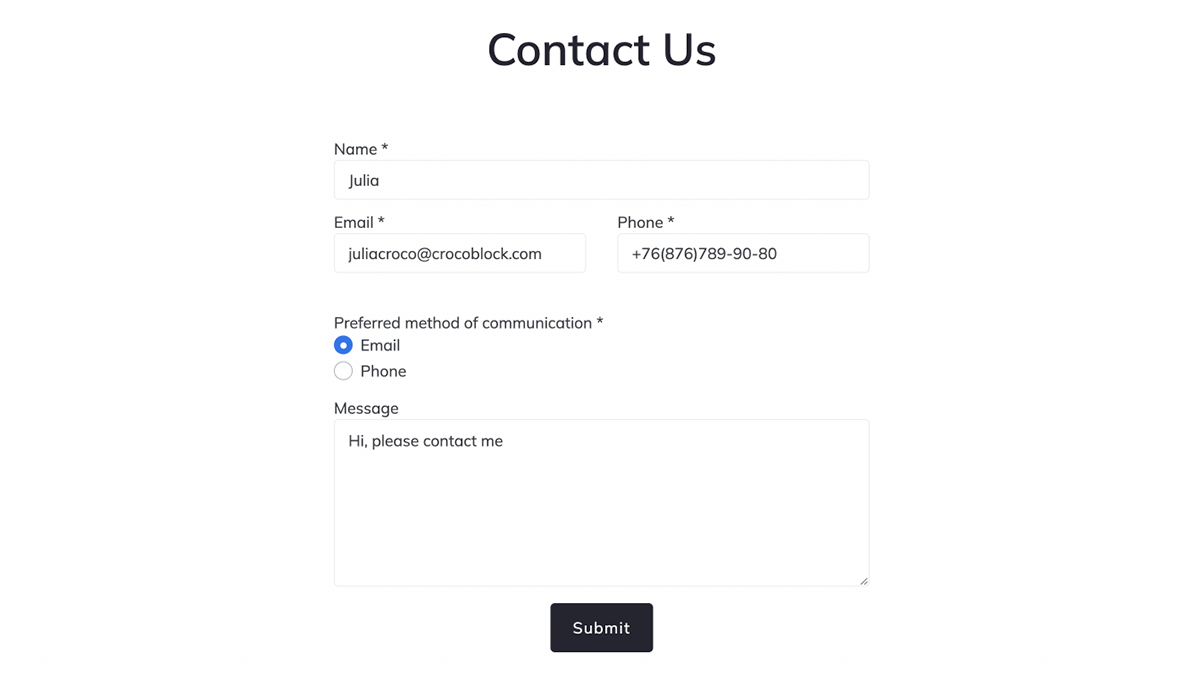 How to Use Save Form Record Action And Manage Form Submissions | Crocoblock