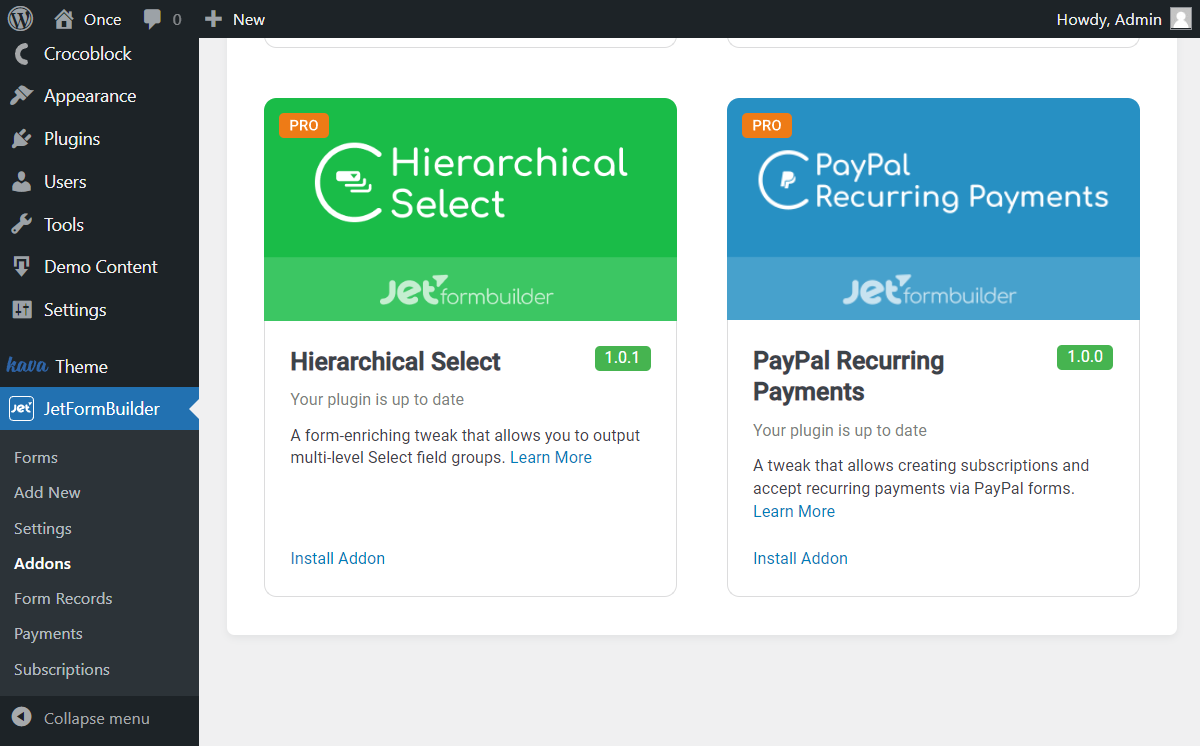 JetFormBuilder: How to Set Recurring PayPal Payments in WordPress Form | Crocoblock