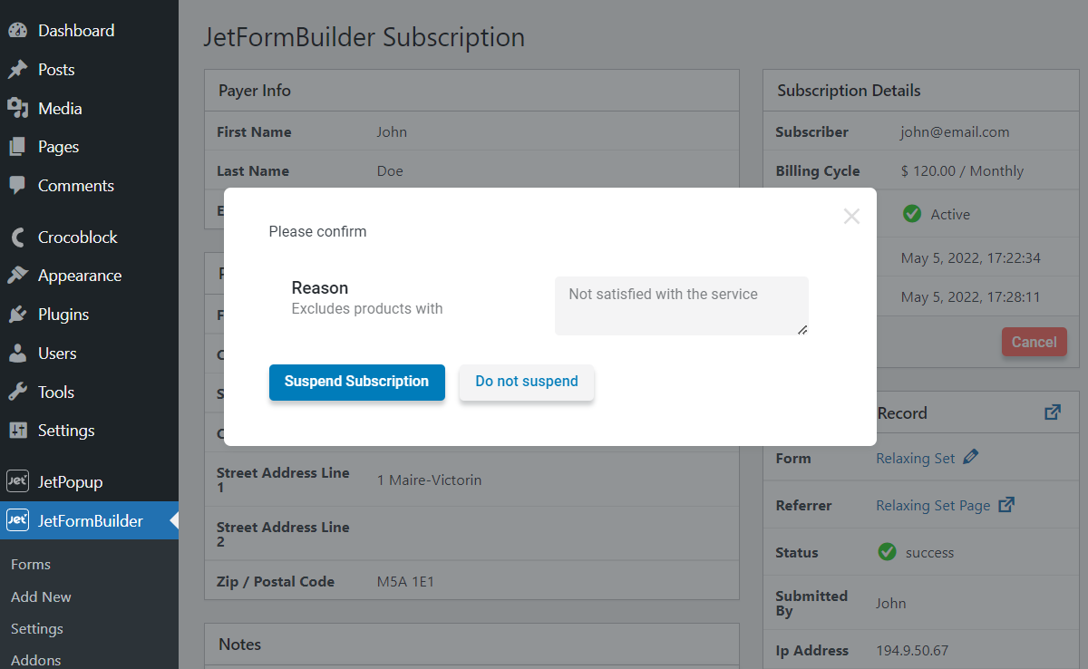 JetFormBuilder: How to Set Recurring PayPal Payments in WordPress Form | Crocoblock