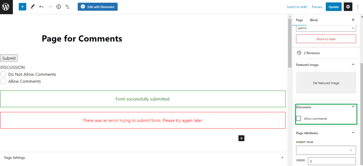 How to Allow or Disallow Comments from Front-end Forms in Gutenberg ...