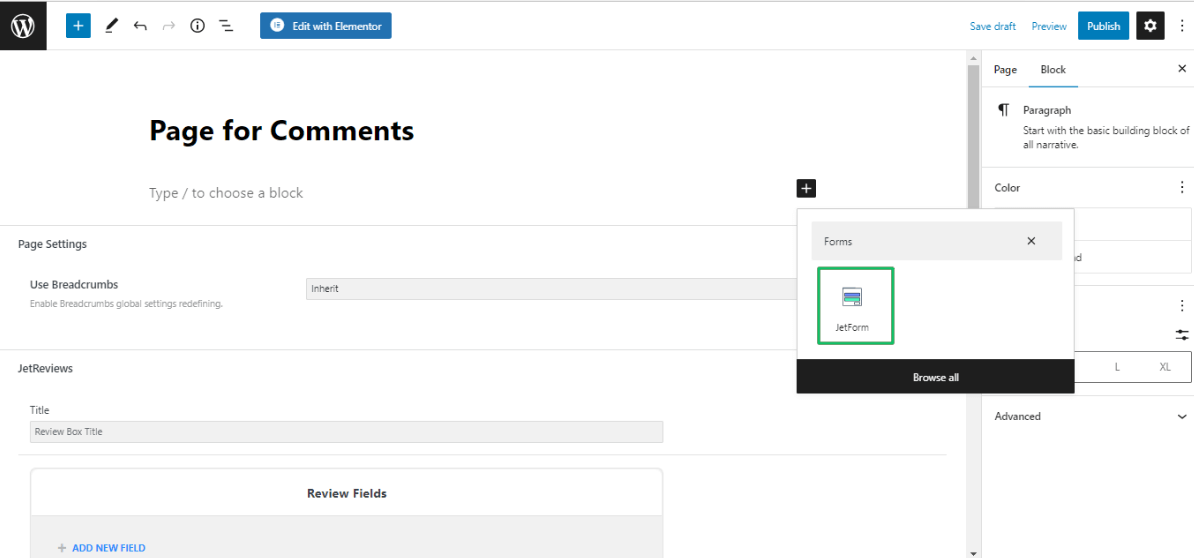 How to Allow or Disallow Comments from Front-end Forms in Gutenberg | Crocoblock