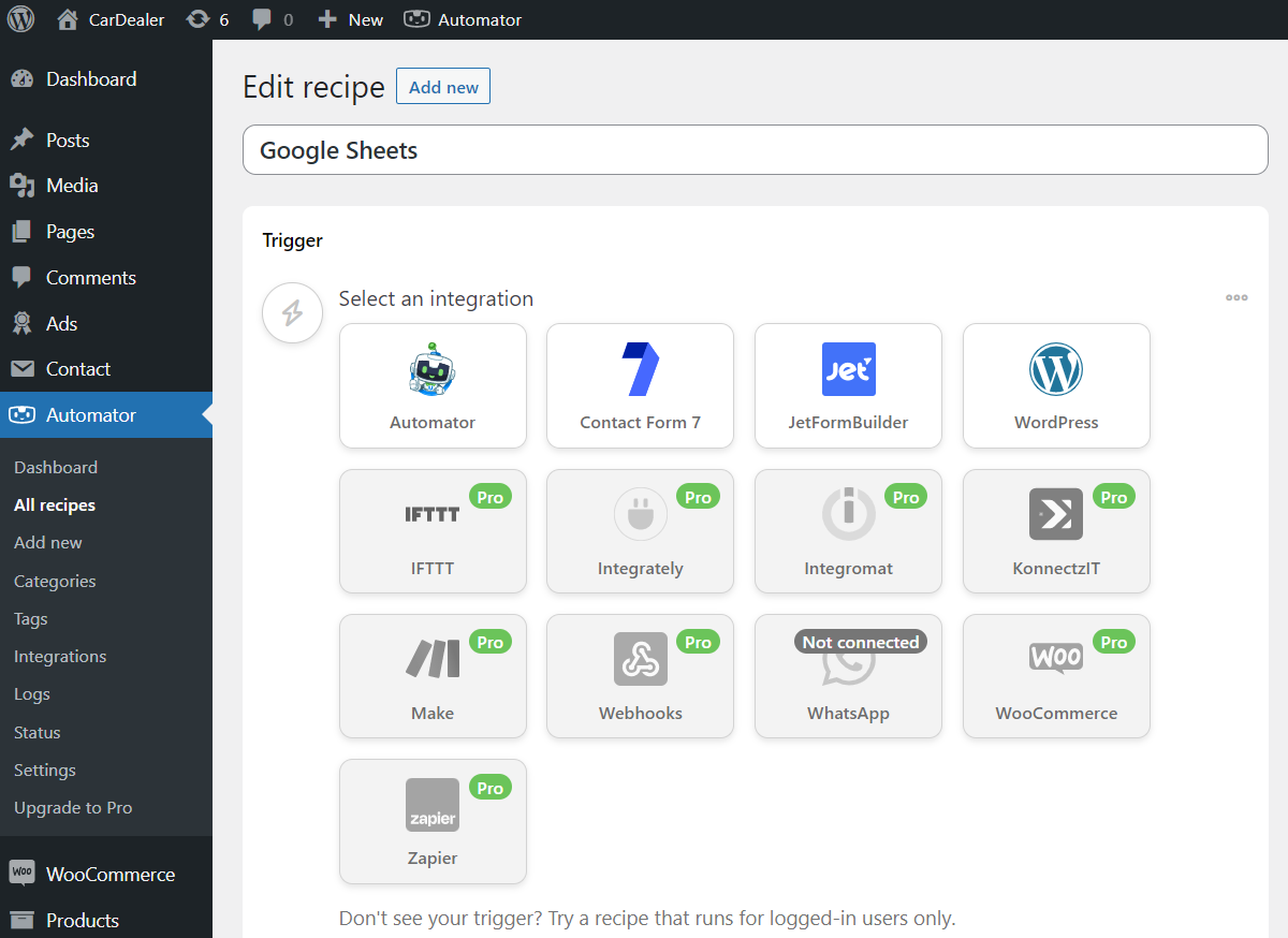 How To Connect Jetformbuilder Form To Any App With Uncanny Automator Crocoblock