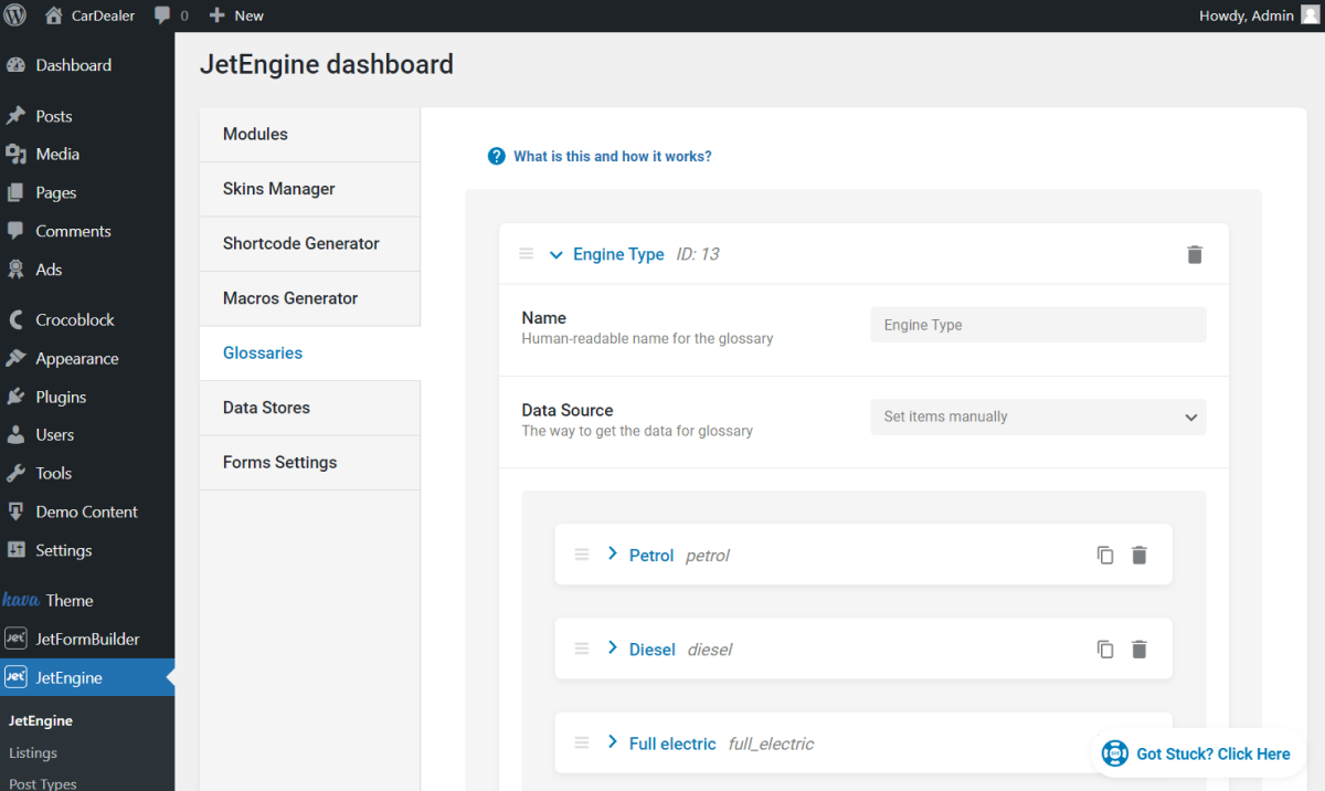 How to Add Glossary to Form Fields — JetEngine | Crocoblock