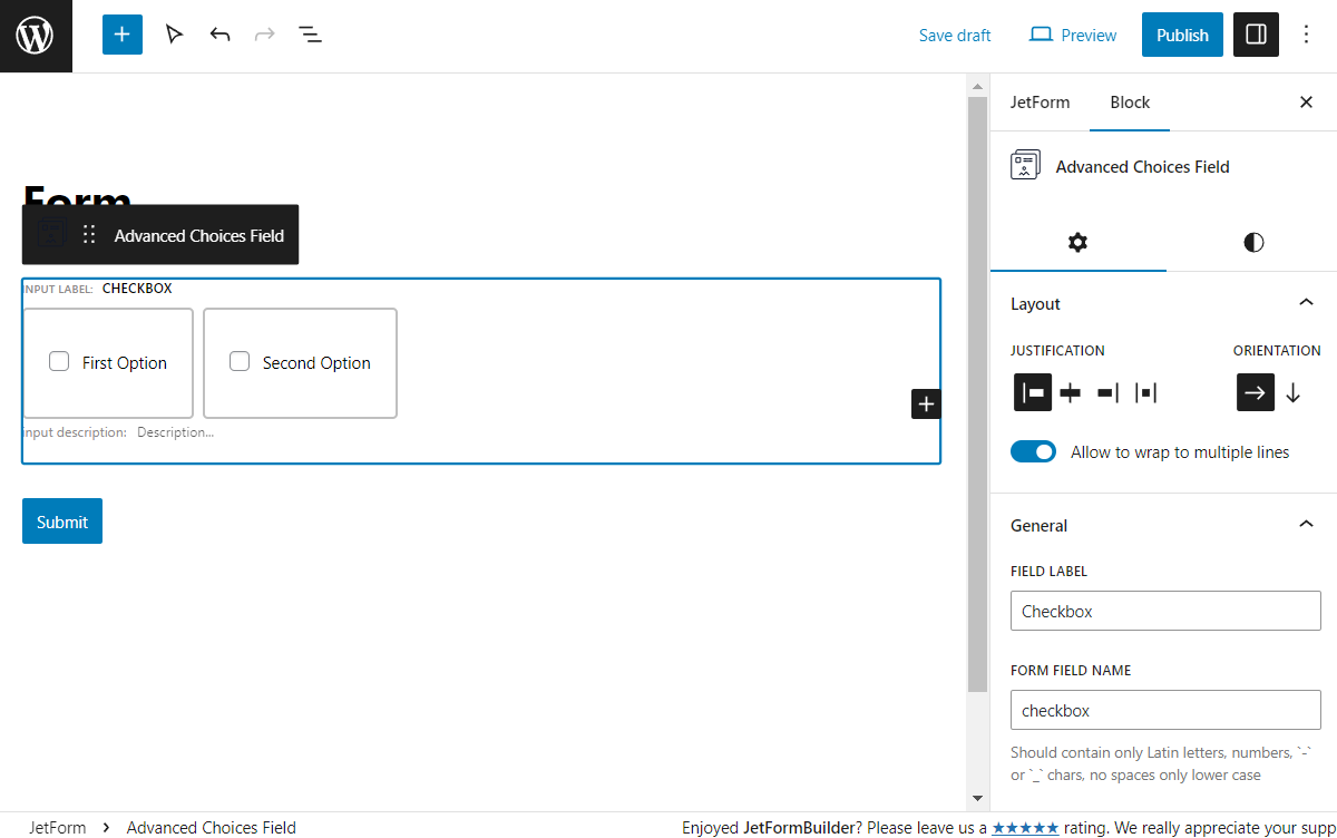 How to Customize Default Checkboxes Form Fields — JetFormBuilder | Crocoblock