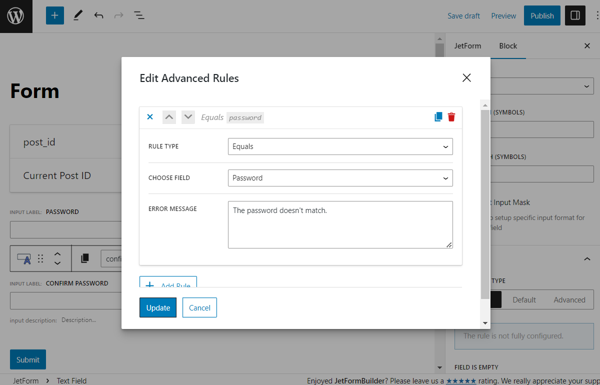 Advanced Form Validation – JetFormBuilder | Crocoblock