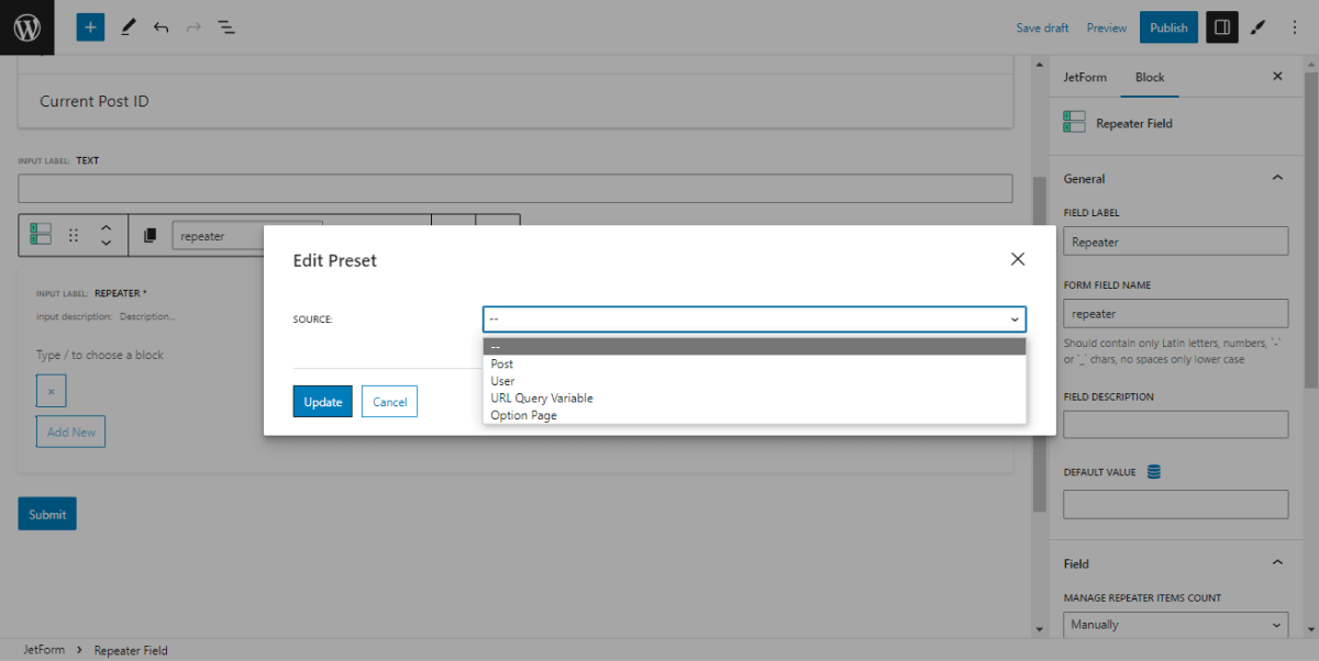 How To Add And Use Dynamic Repeater In The Jetformbuilder Forms