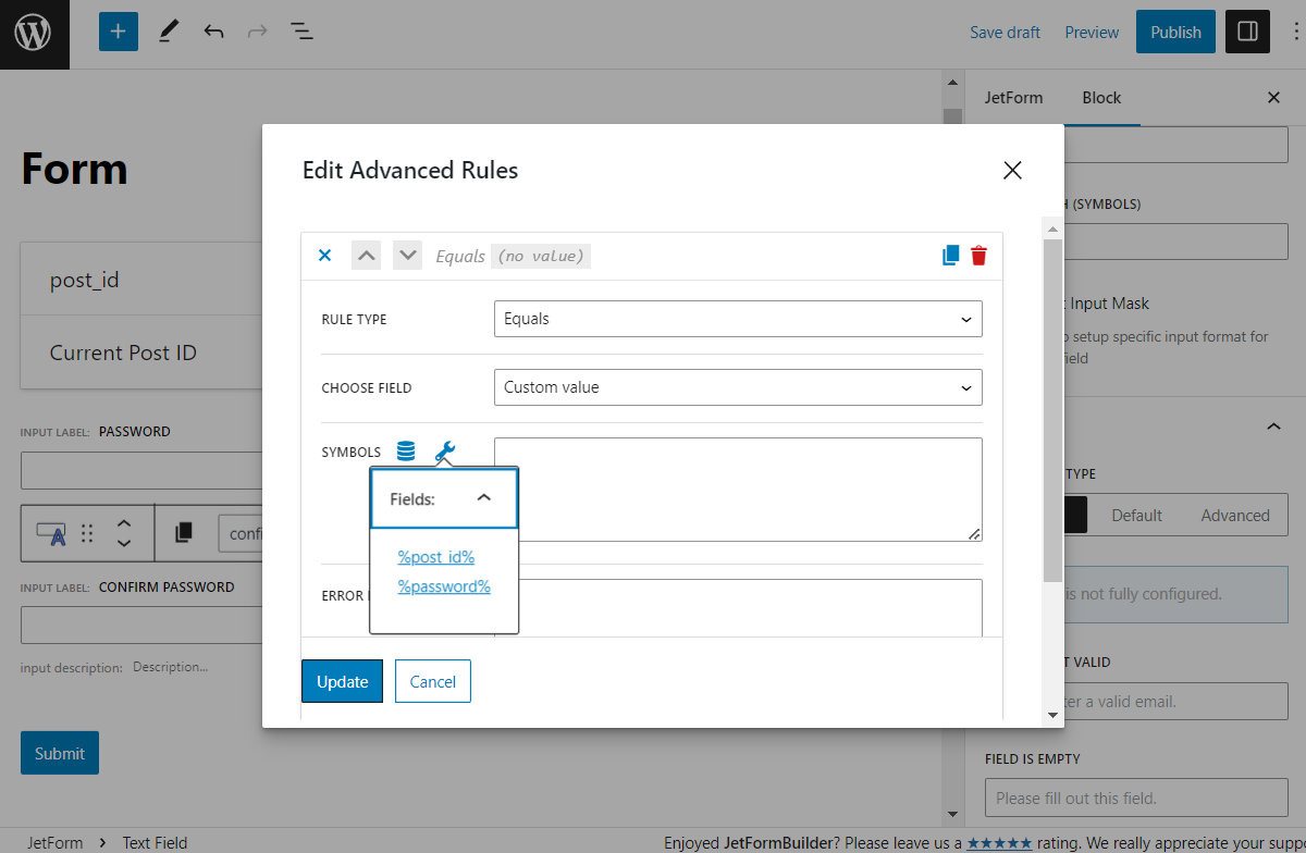 Advanced Form Validation Jetformbuilder Crocoblock