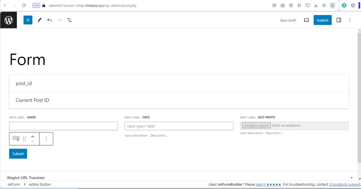 How to Test WordPress Form on InstaWP Sandbox – JetFormBuilder | Crocoblock