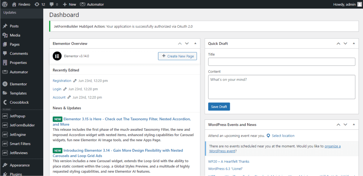 JetFormBuilder HubSpot OAuth 2.0 Option | Crocoblock