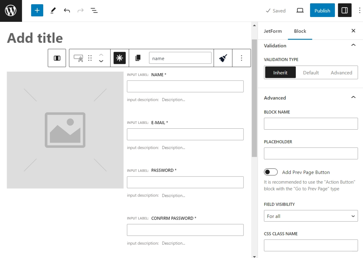 Register Form — JetFormBuilder | Crocoblock