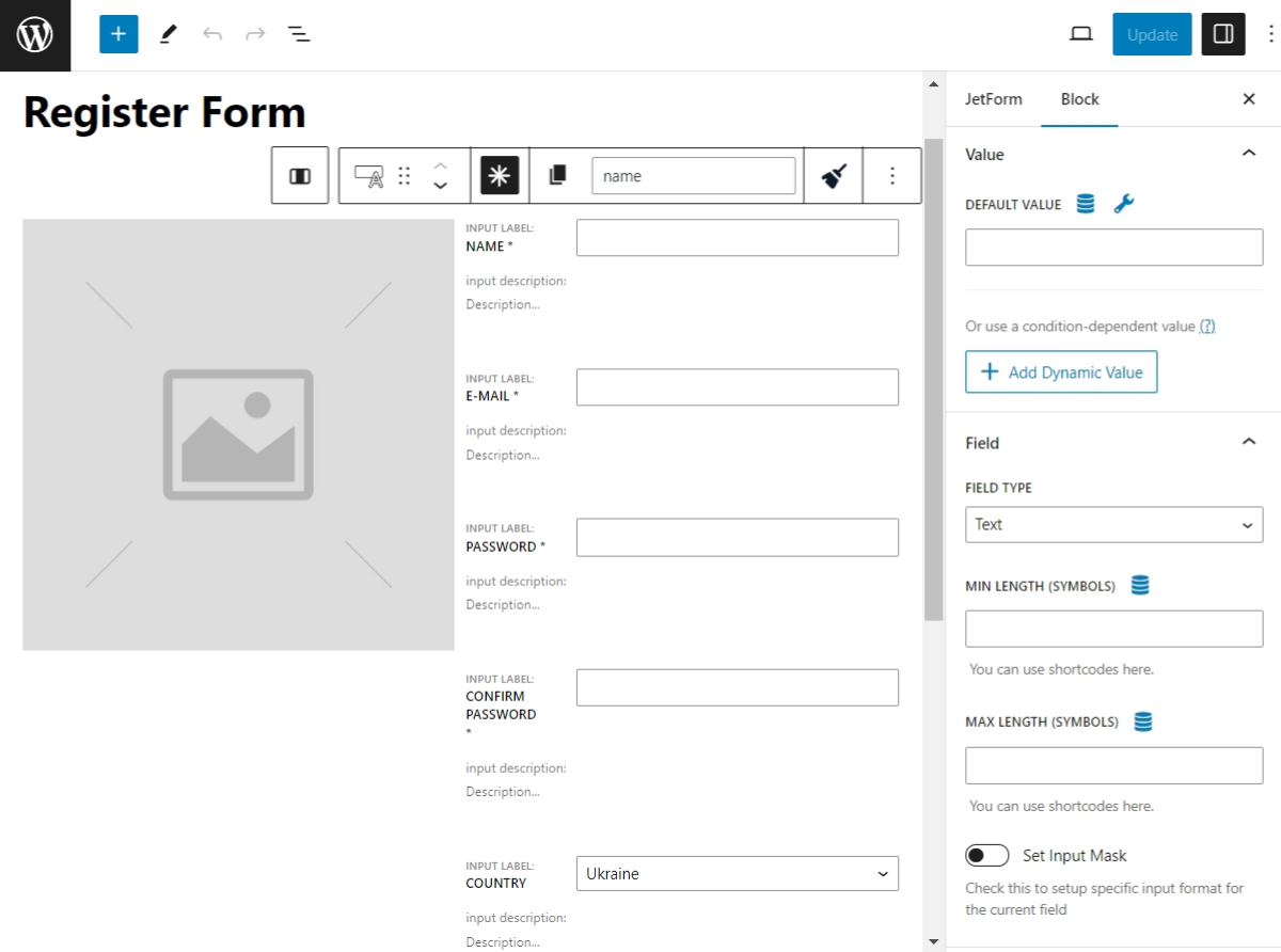 Register Form — JetFormBuilder | Crocoblock