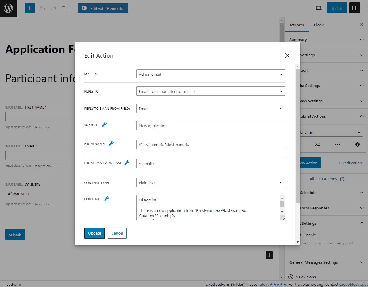 How to Add Countries to the Form Using Bulk Add | Crocoblock