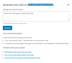 How to Generate Forms with Open AI | Crocoblock