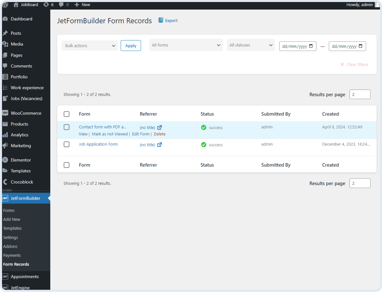 PDF Attachment for WordPress – JetFormBuilder Pro Addon | Crocoblock