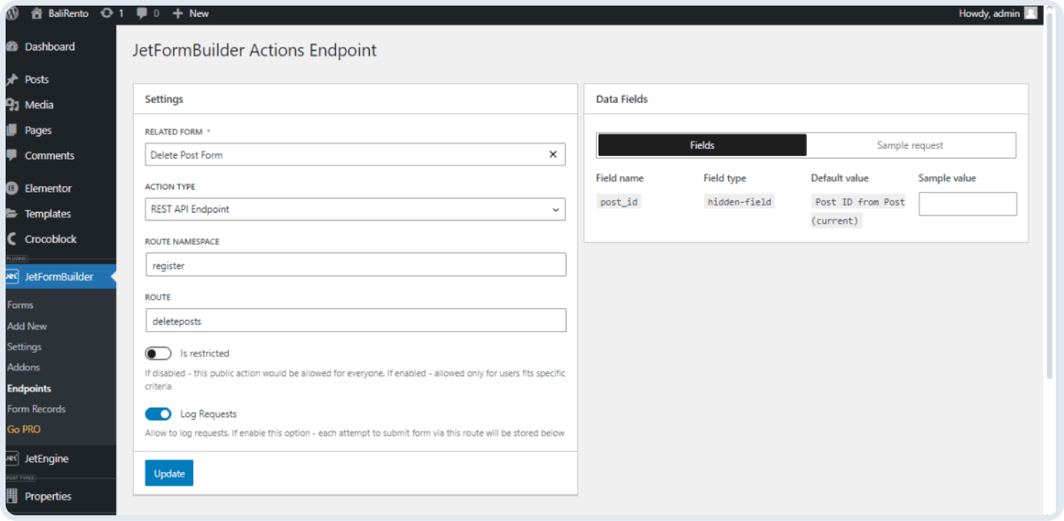 Formless Actions Endpoints for WordPress – JetFormBuilder Pro Addon | Crocoblock