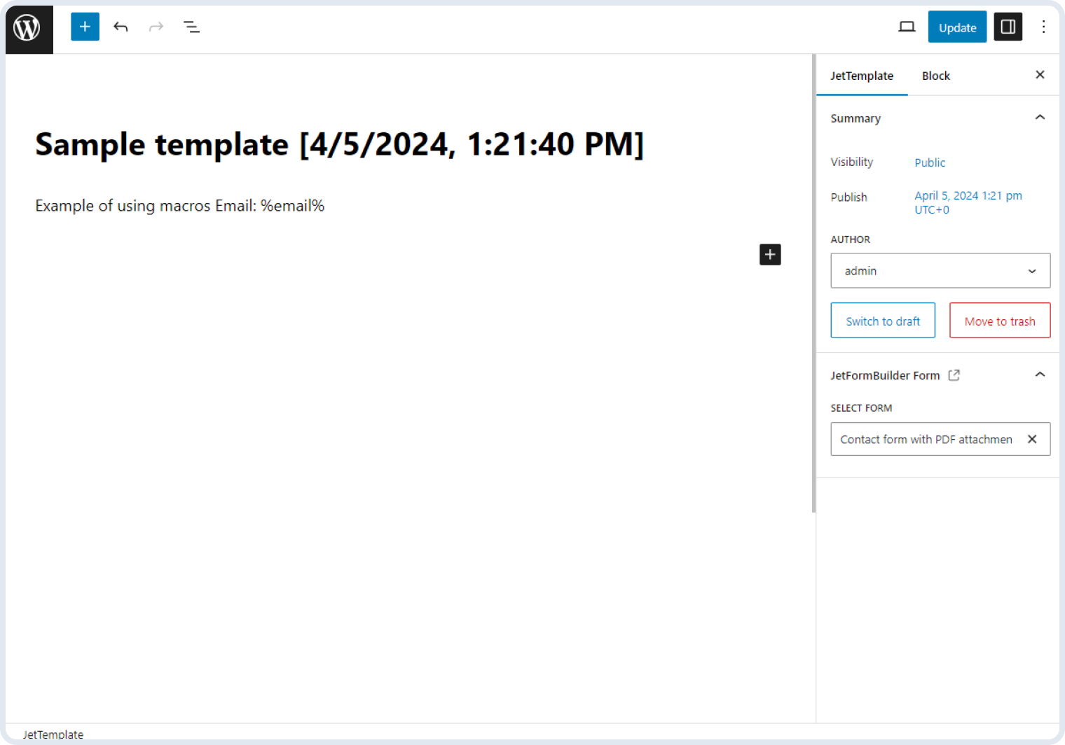 PDF Attachment for WordPress – JetFormBuilder Pro Addon | Crocoblock