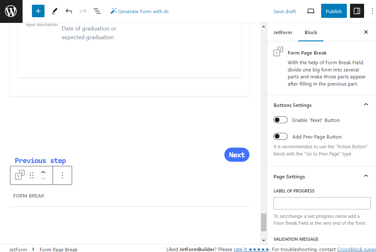 Job Application Form — JetFormBuilder | Crocoblock