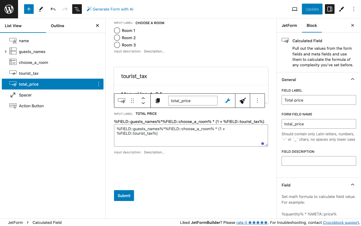 How to Combine Hidden Field and Repeater with Calculated Field ...