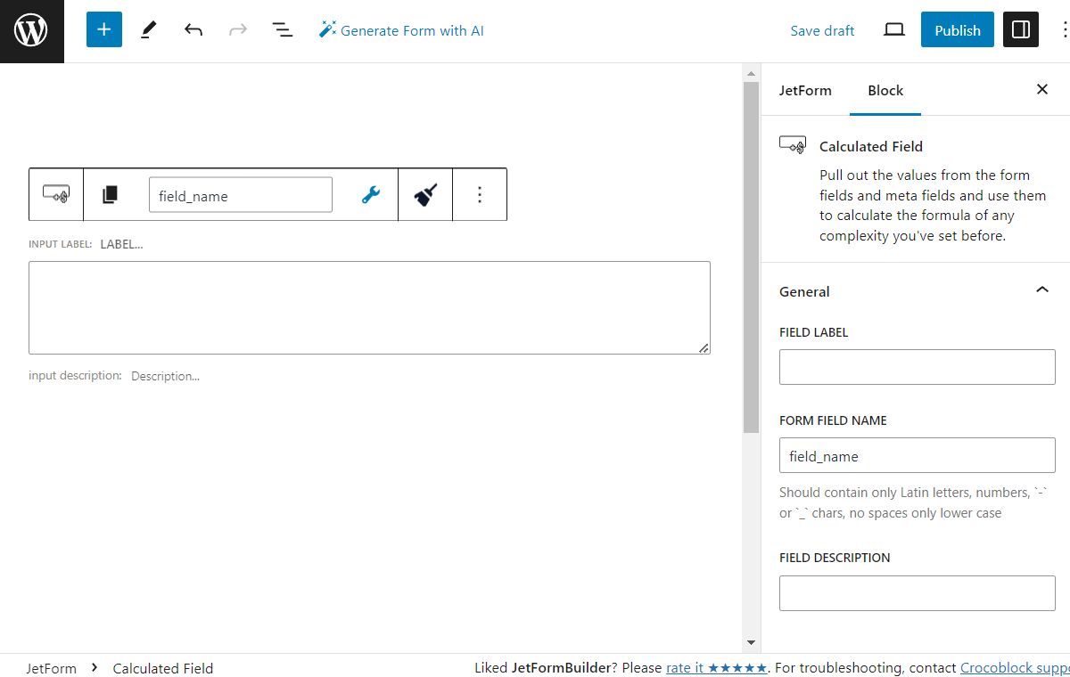 Calculated Field Overview — JetFormBuilder | Crocoblock