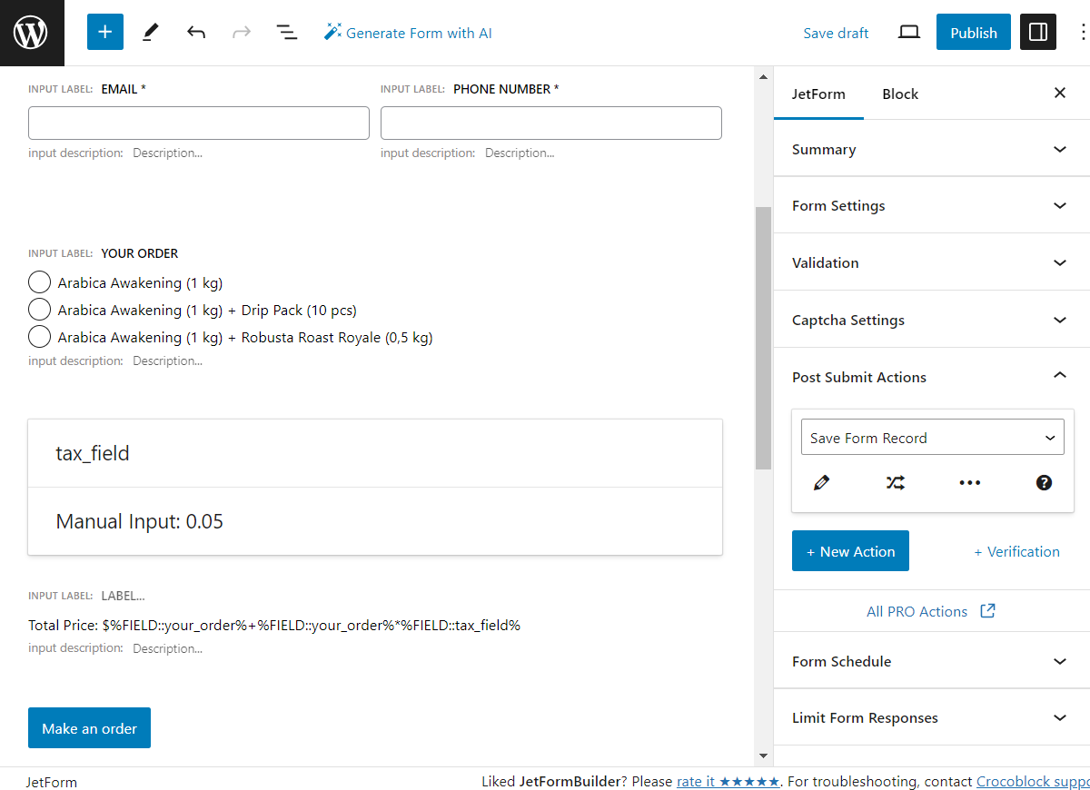 How to Use Radio, Hidden, and Calculated Fields — JetFormBuilder | Crocoblock