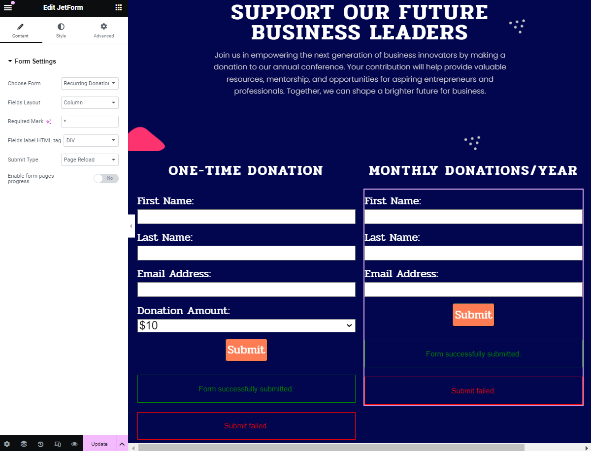 How to Create Donation Form — JetFormBuilder | Crocoblock