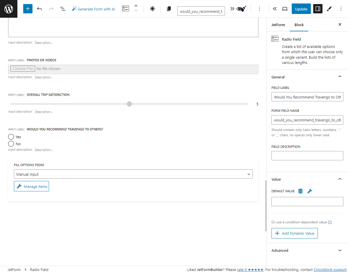 How To Create Evaluation Forms In Wordpress — Jetformbuilder Crocoblock