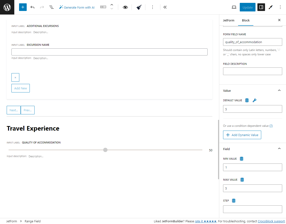 How to Create Evaluation Forms in WordPress — JetFormBuilder | Crocoblock
