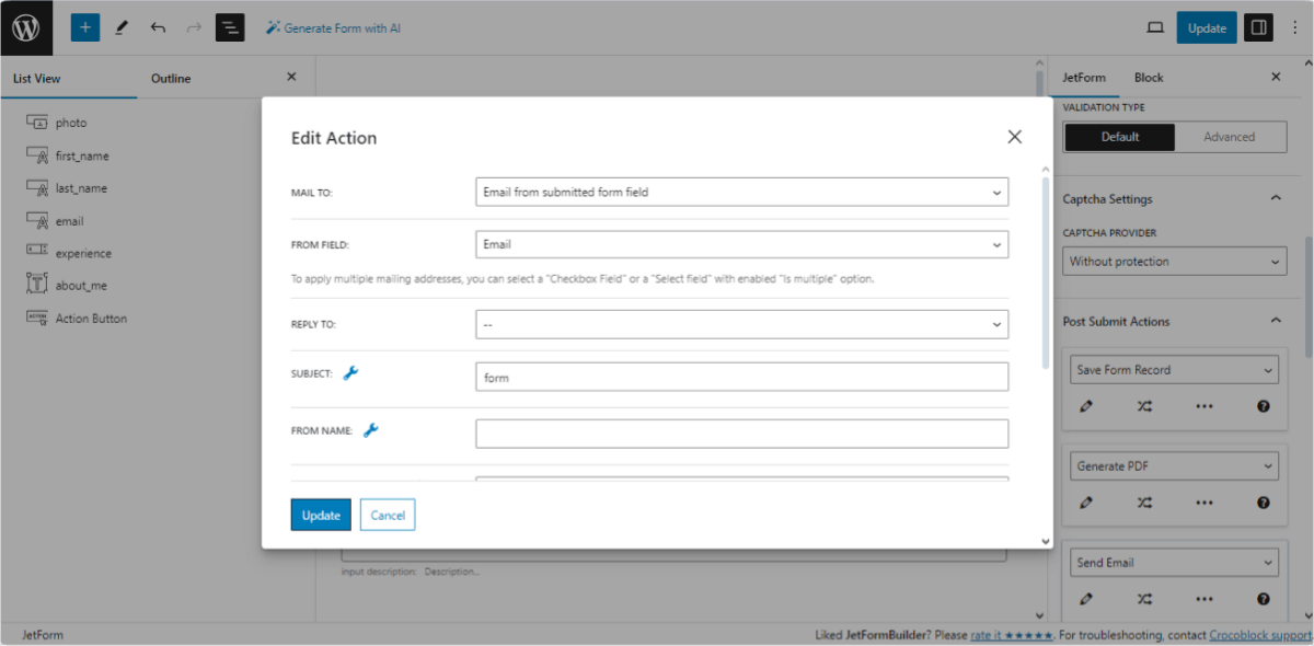 How to Generate PDF on Form Submission — JetFormBuilder | Crocoblock