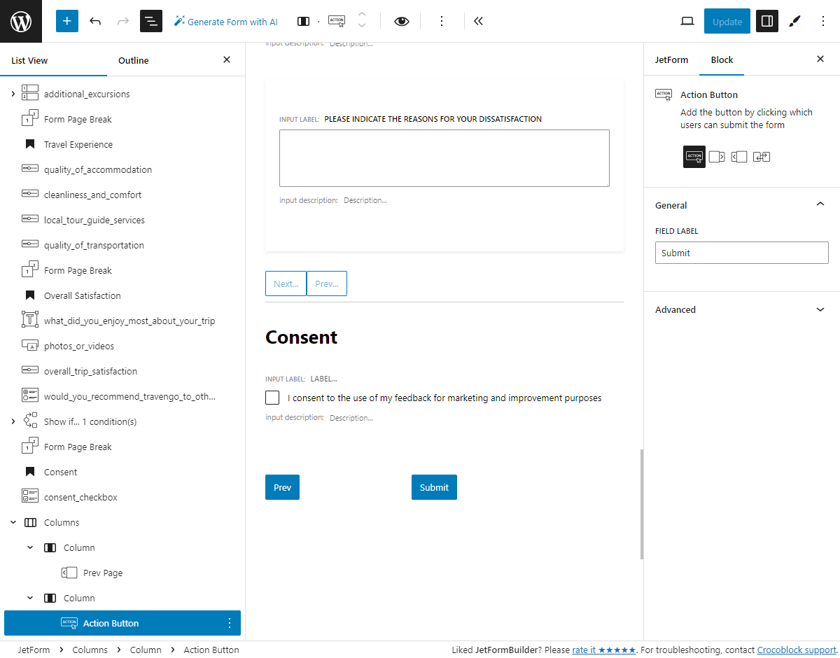 How to Create Evaluation Forms in WordPress — JetFormBuilder | Crocoblock