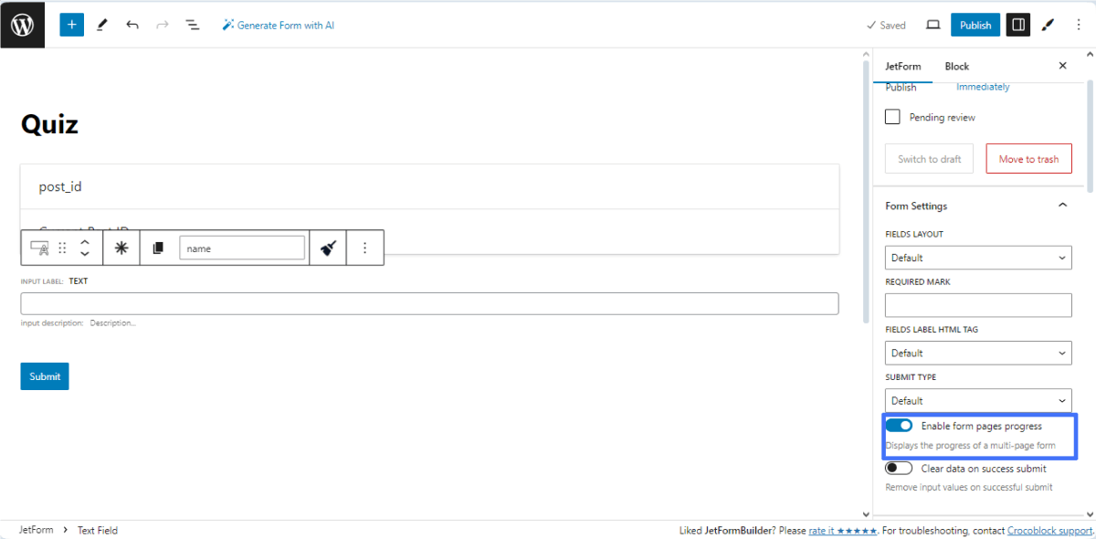 How To Create A Quiz In Wordpress — Jetformbuilder Crocoblock