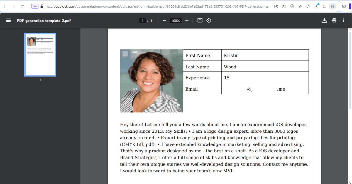 How to Generate PDF on Form Submission — JetFormBuilder | Crocoblock