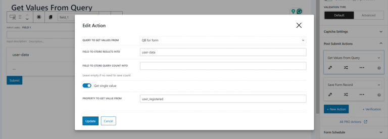 Wordpress Custom Query Add On For Jetformbuilder Formbuilder