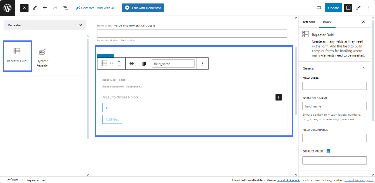 How To Add And Use Dynamic Repeater In The Jetformbuilder Forms Formbuilder