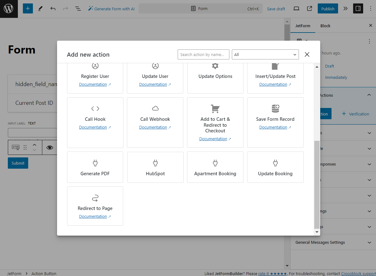Post Submit Action Controls Overview — JetFormBuilder | Crocoblock